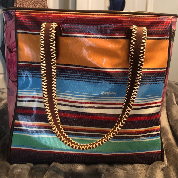Consuela | Bags | Consuela Serape And Flamingo Market Tote | Poshmark